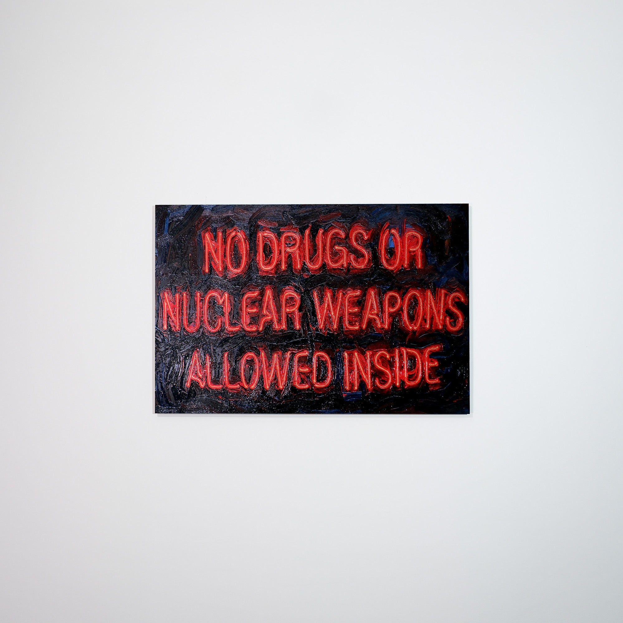 Urban Mandate — An Electric Warning in 3D Impasto | Insigne Art Design